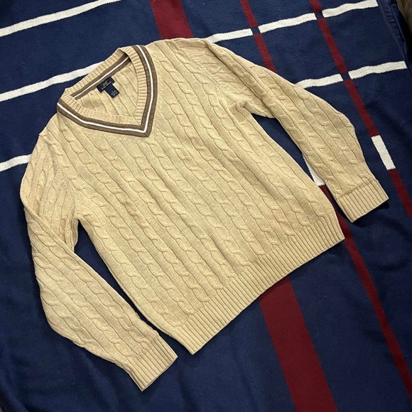 Brooks Brothers | Sweaters | Brooks Brothers Cable Knit Cricket Old ...
